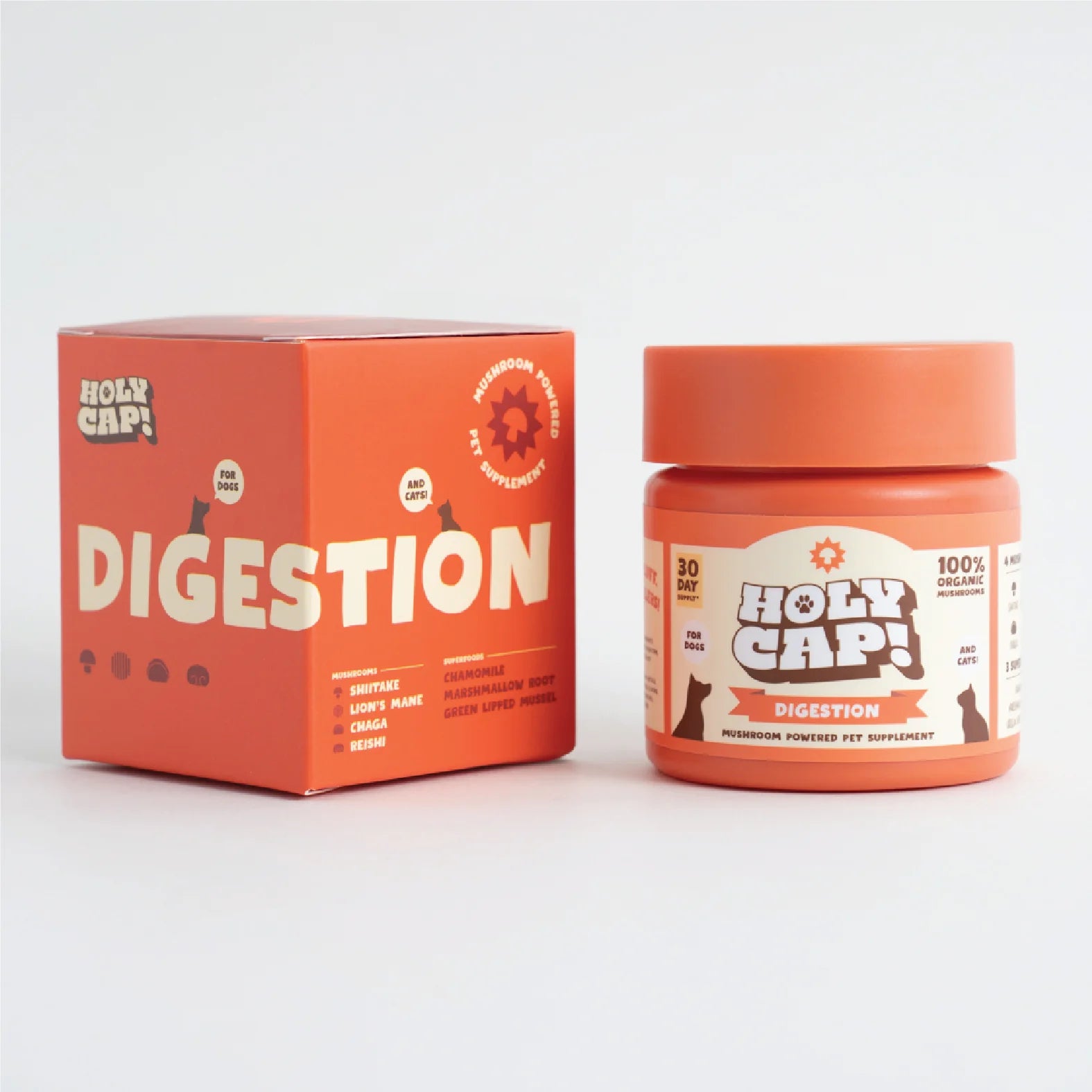 Digestion Support Mushroom Powered Pet Supplement – Woof Concept HK